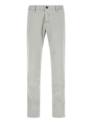 Incotex Stretch Cotton Straight Leg Pants - Gray