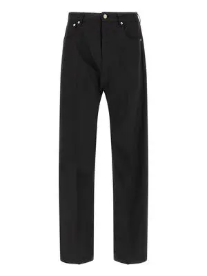 Rick Owens Geth Virgin Wool Trousers - Black