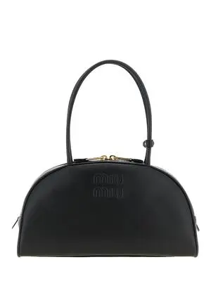 Miu Miu MIU MIU Beau Leather Shoulder Bag Black