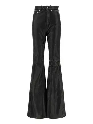 RICK OWENS RICK OWENS Bolan Bootcut Leather Trousers