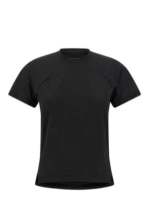 Y3 W Run Technical Fabric Short Sleeve T-shirt - Black