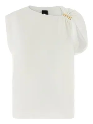PINKO PINKO Melody Supima Cotton Stretch Interlock Top