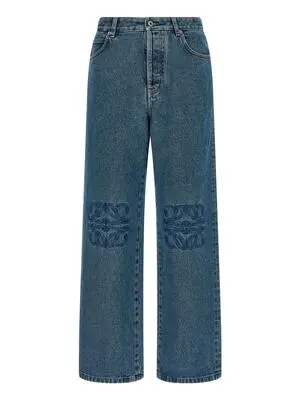 Loewe Anagram Denim Jeans - Blue
