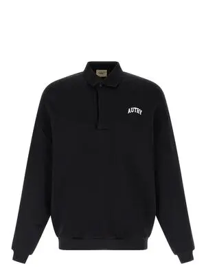 AUTRY College' Polo Shirt - Black