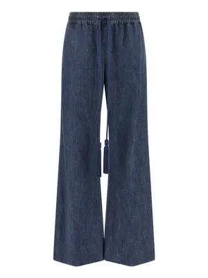 Valentino Garavani Vgold Denim Jeans - Blue