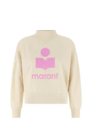 MARANT ETOILE Moby Cotton Blend Sweatshirt - Beige
