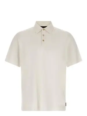 ZANONE Cotton Silk Polo Shirt - White
