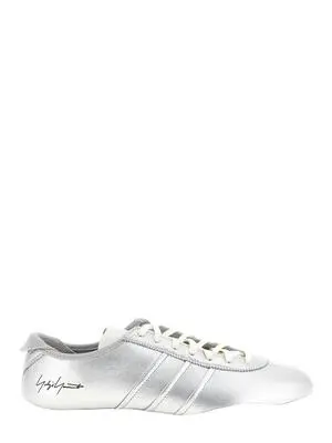 Y3 Tokyo Laminated Leather Sneakers - Silver