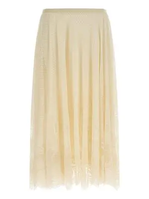 FABIANA FILIPPI FABIANA FILIPPI Crocheted Lace Midi Skirt