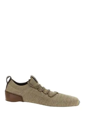 TOD'S Technical Fabric And Leather Sneakers - Brown