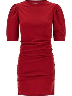 Isabel Marant Étoile ISABEL MARANT Mylda Cotton Jersey Mini Dress Red