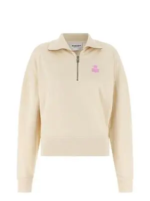MARANT ETOILE MARANT ETOILE Ross Brushed Cotton Sweatshirt Beige