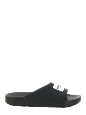 Givenchy Label Mules - Black