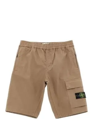 Stone Island Cargo Bermuda Shorts - Beige