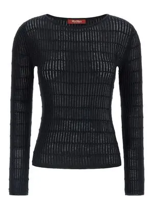Max Mara MAX MARA STUDIO Mstpedone Ribbed Sweater Blue