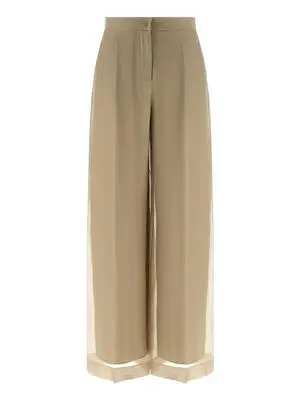 MAX MARA MAX MARA Mxeolivi Silk Organza Trousers