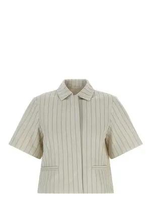 Max Mara MAX MARA Mxmangio Cotton Jersey Jacket Beige