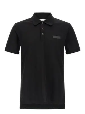Givenchy Logo Patch Polo Shirt - Black