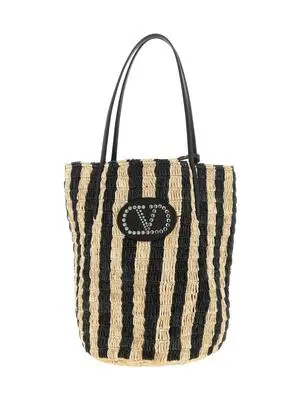 VALENTINO VALENTINO GARAVANI Raffia Shopper Bag