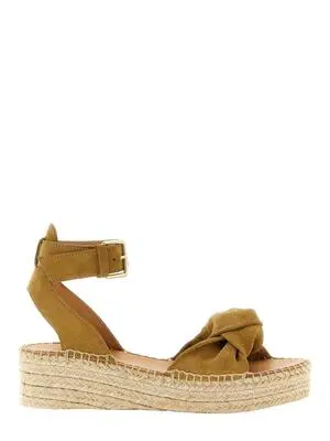 ODISSI Bella Suede Espadrilles - Beige