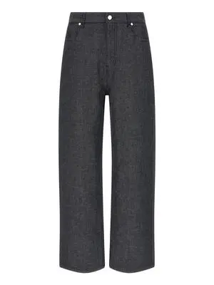 Fendi Ff Selleria Denim Jeans - Gray