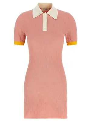 FENDI FENDI Color-Block Mini Dress
