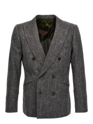 MAURIZIO MIRI Double-breasted Blazer - Gray