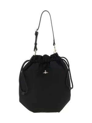 VIVIENNE WESTWOOD VIVIENNE WESTWOOD Moiré Drawstring Pouch Handbag