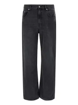 Séfr Cotton Denim 5-pocket Jeans - Black