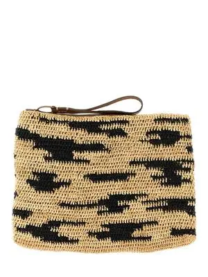IBELIV IBELIV Ampy Raffia Clutch Bag Multi