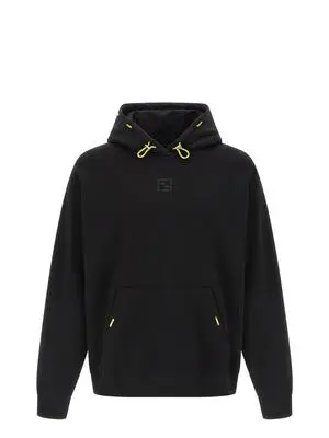 Fendi Cotton Hooded Sweatshirt - Black
