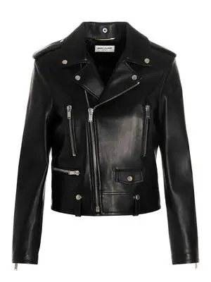 SAINT LAURENT SAINT LAURENT Leather Motorcycle Biker Jacket