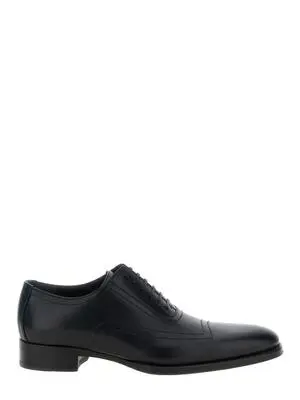 Gucci Leather Lace-up Shoes - Black
