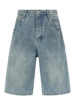 PURPLE BRAND Vintage Dust Bowl Bermuda Shorts - Light Blue