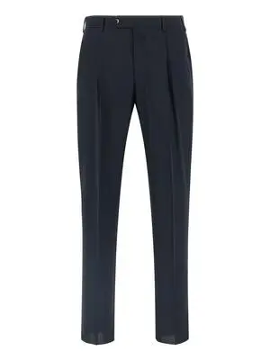 PT TORINO Union Virgin Wool Trousers - Blue