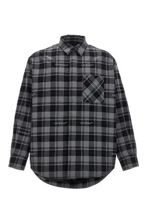 OFF-WHITE OFF-WHITE Check Flannel Padded Jacket