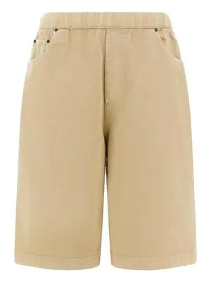 ENTIRE STUDIOS Spar Cotton Canvas Bermuda Shorts - Beige