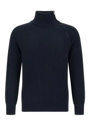 RIVIERA PROJECT Zip Sweater - Blue