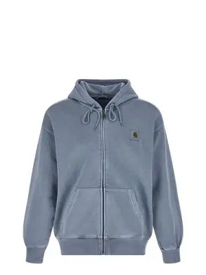 Carhartt Work In Progress Nelson Cotton Hoodie - Blue