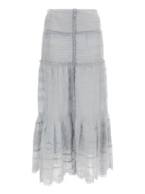 MARANT ETOILE Paoline Long Skirt - Light Blue