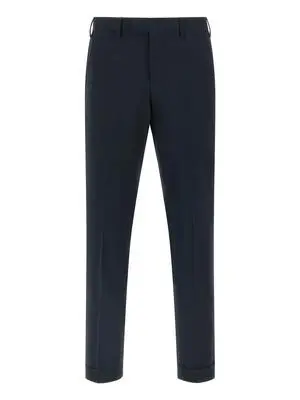 PT TORINO Master Stretch Wool Trousers - Blue