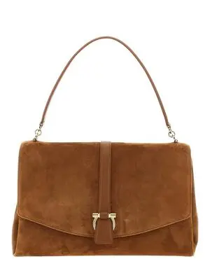 FERRAGAMO FERRAGAMO Suede Shoulder Bag Brown