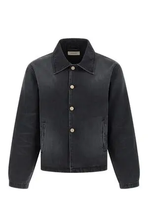 MFPEN Union Vintage-effect Denim Jacket - Black