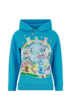 Kenzo Cotton Cartoon Hoodie - Light Blue