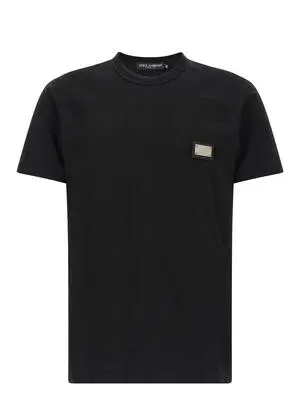 Dolce & Gabbana Logo Plate T-shirt - Black