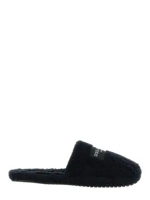 Dolce & Gabbana Dg Hotel Terry Slippers - Black