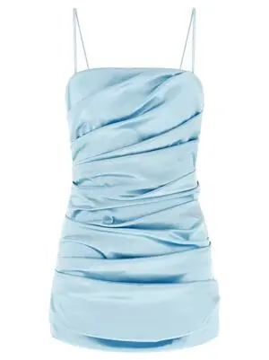 Dolce & Gabbana Stretch Satin Dress - Light Blue