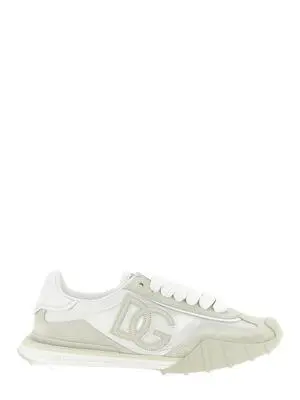 DOLCE & GABBANA DOLCE & GABBANA DG Athletic Suede And Canvas Sneakers