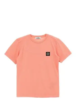 Stone Island 'compass' Logo T-shirt Pink