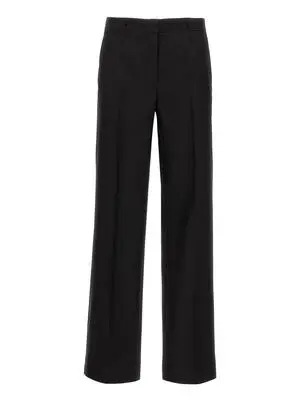 CELLAR DOOR Ima Wool And Silk Trousers - Black